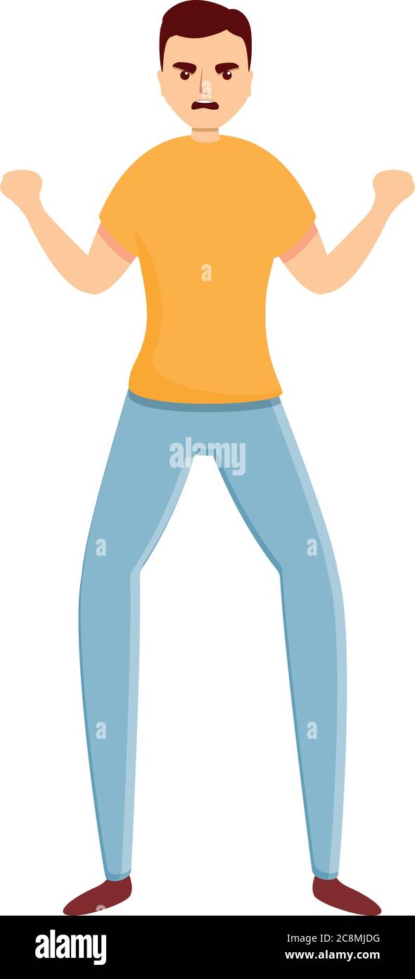 Nervous teen icon. Cartoon of nervous teen vector icon for web design ...