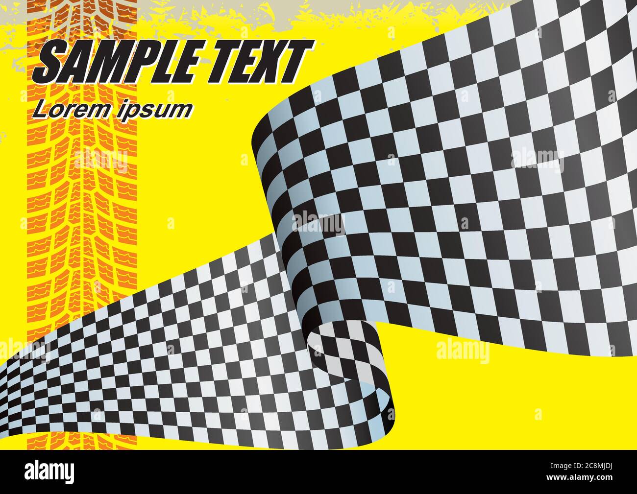 Race flag waving in the wind. Racing Background with Space for Your ...