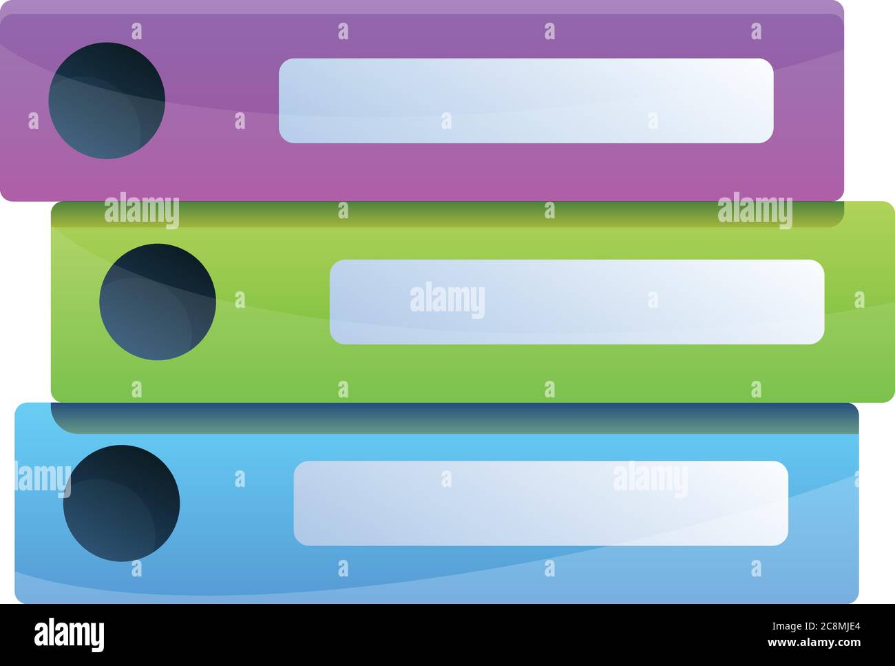 Folder stack icon. Cartoon of folder stack vector icon for web design ...