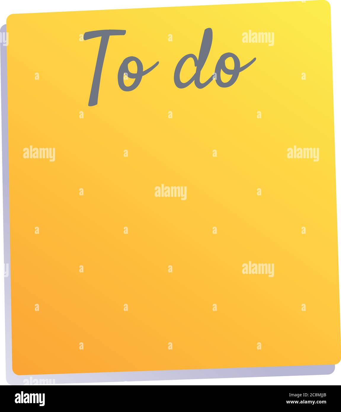 To do stick paper icon. Cartoon of to do stick paper vector icon for ...