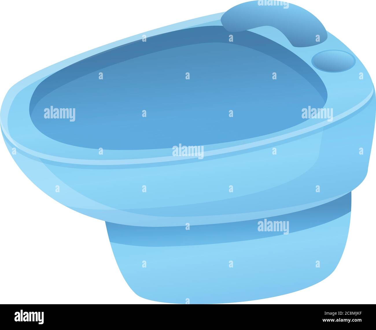 Bidet icon. Cartoon of bidet vector icon for web design isolated on ...