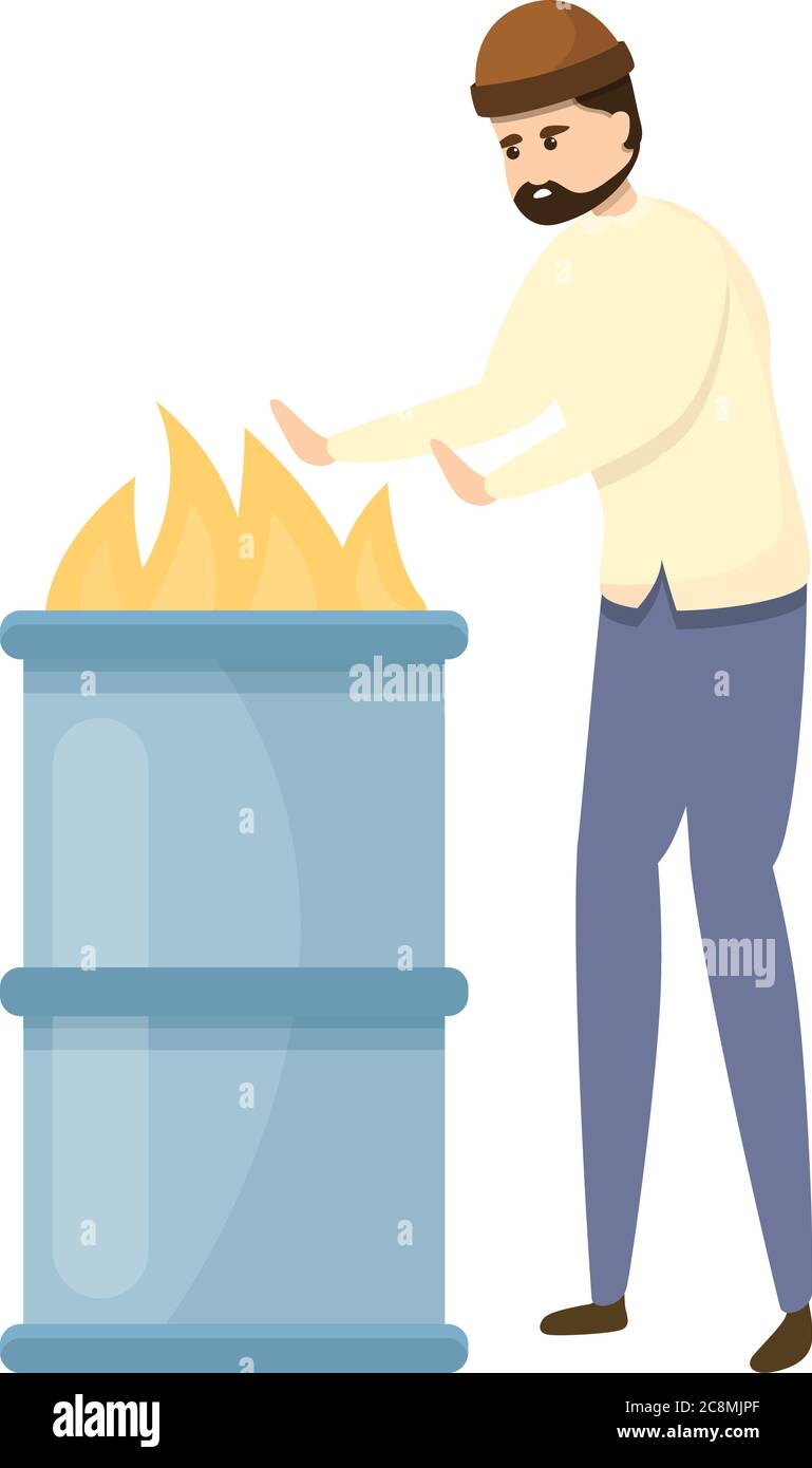 Homeless icon. Cartoon of homeless vector icon for web design isolated ...