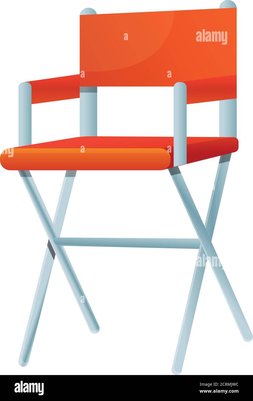 Director chair icon. Cartoon of director chair vector icon for web ...