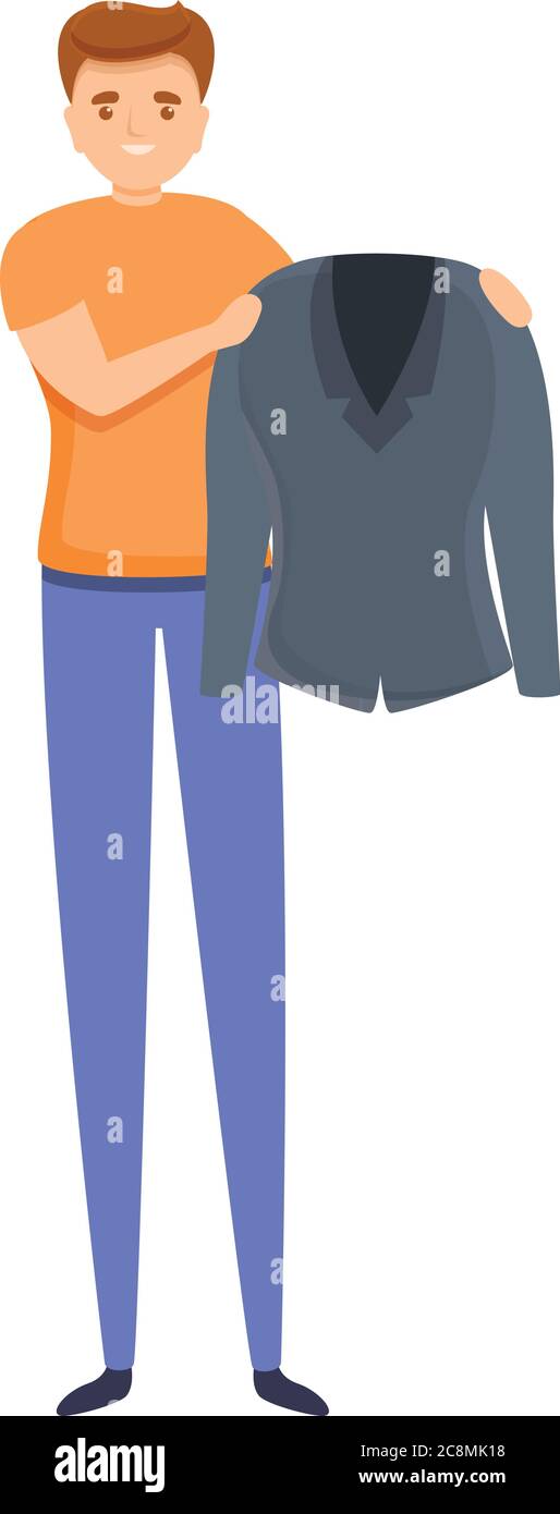Laundry worker icon. Cartoon of laundry worker vector icon for web ...