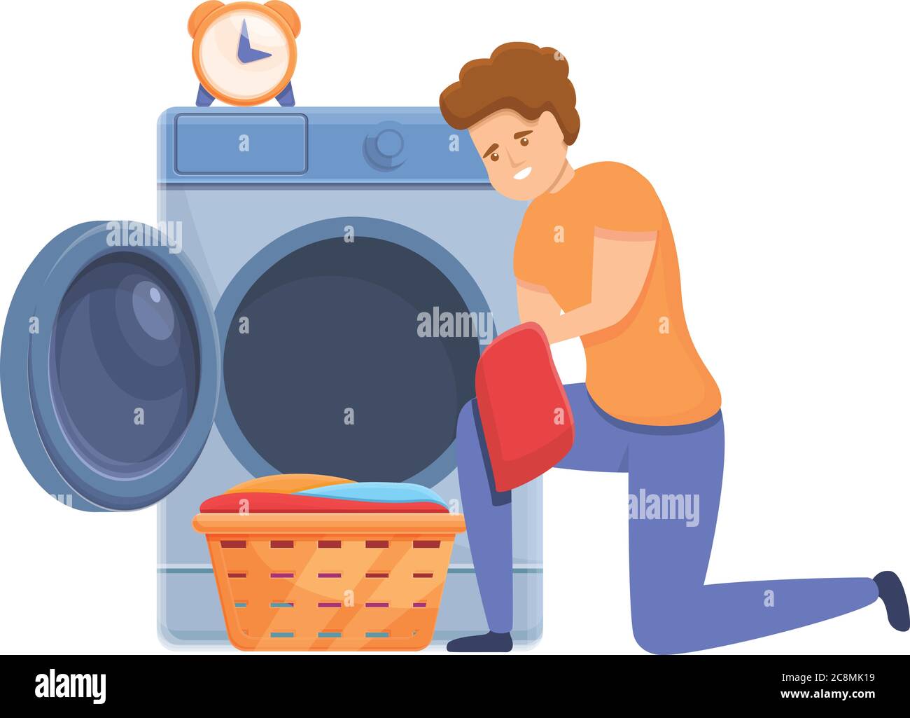 Washing machine icon. Cartoon of washing machine vector icon for web ...