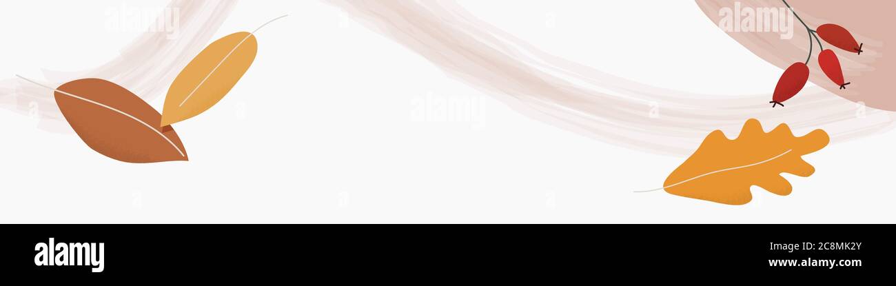 Seasonal autumn hand drawn vector background. Fall decorative ...