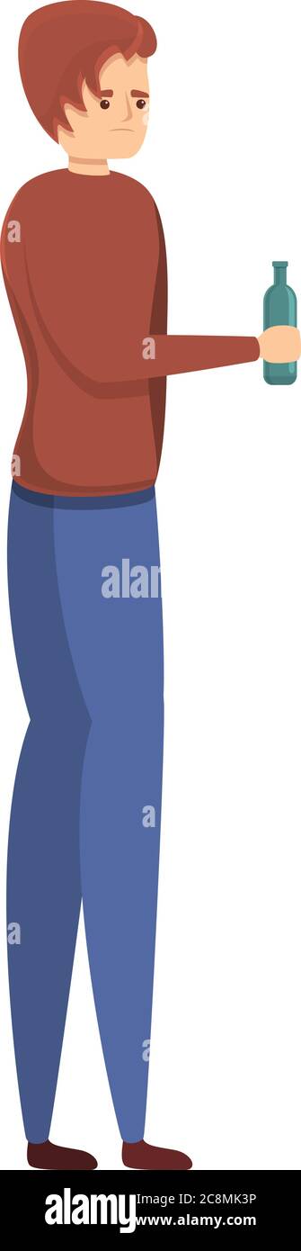 Alone teen icon. Cartoon of alone teen vector icon for web design ...