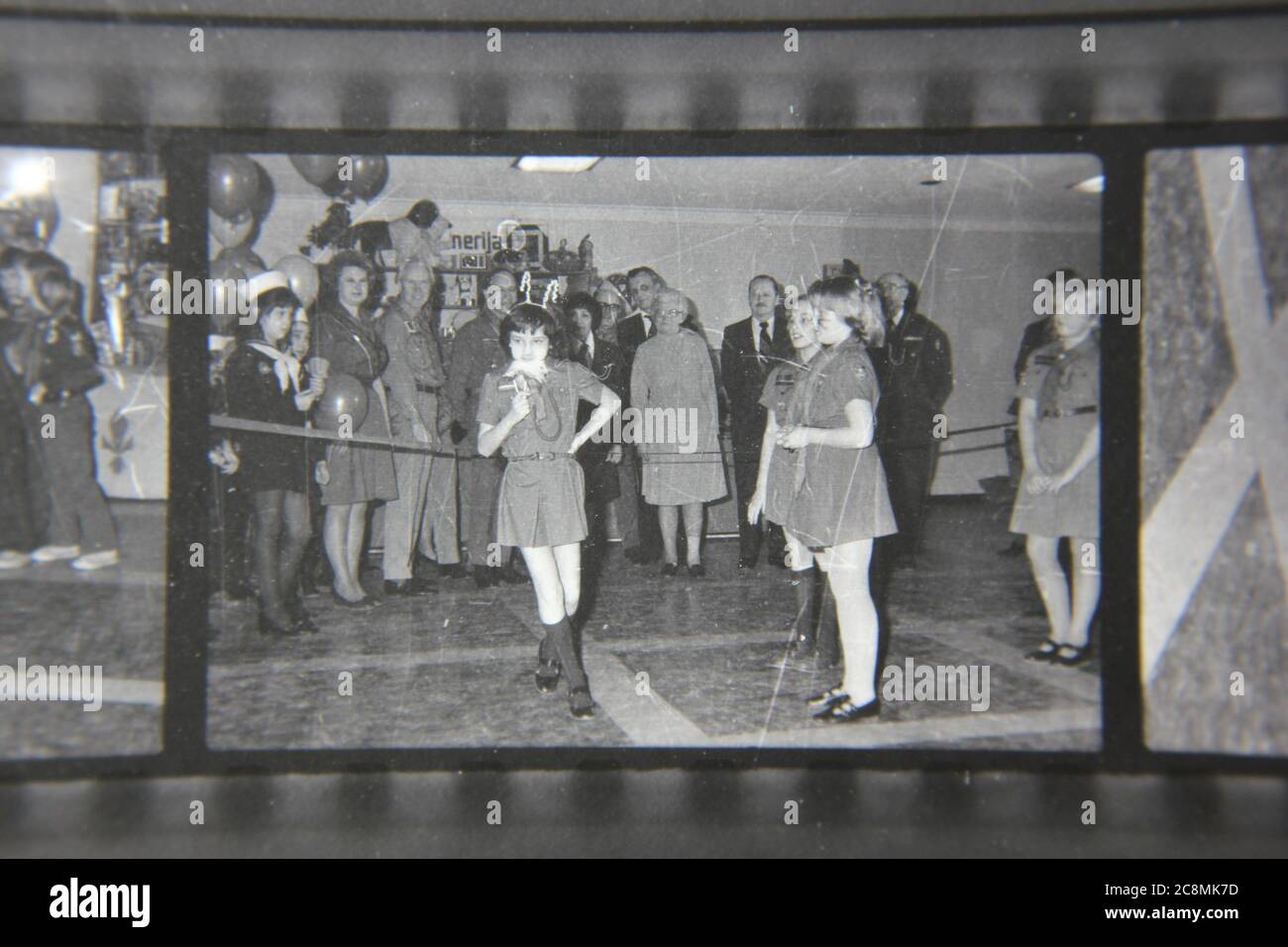 Fine 1970s vintage black and white photography of a formal scout ...