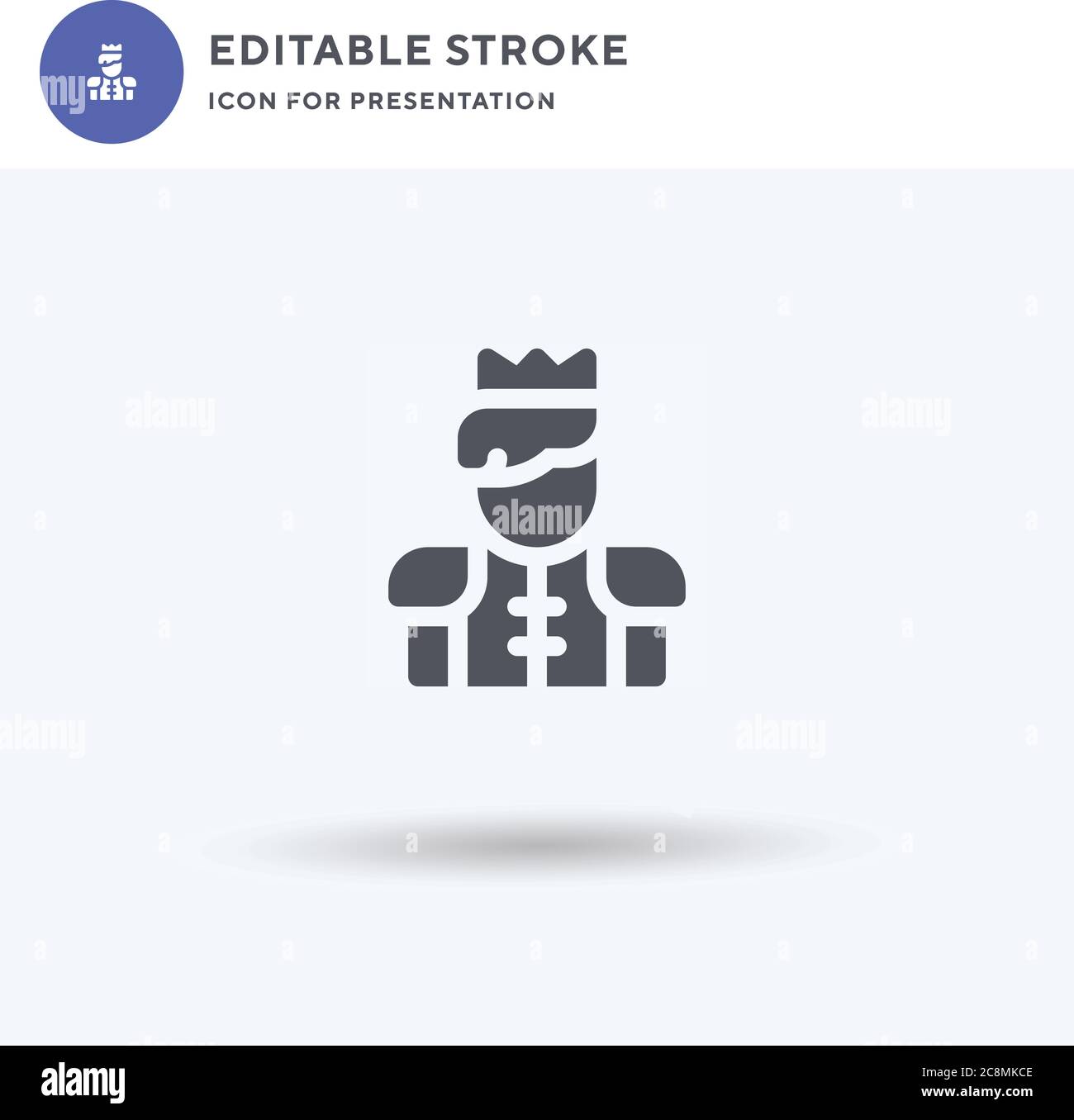 Prince icon vector, filled flat sign, solid pictogram isolated on white ...