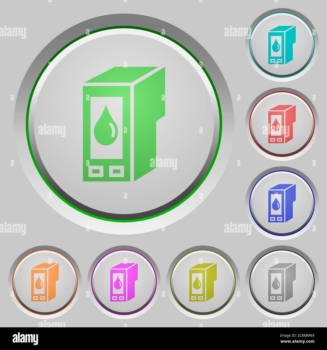 Push button refill Stock Vector Images - Alamy