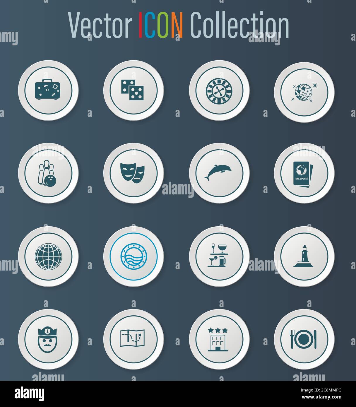 Cruise icon set Stock Vector Image & Art - Alamy