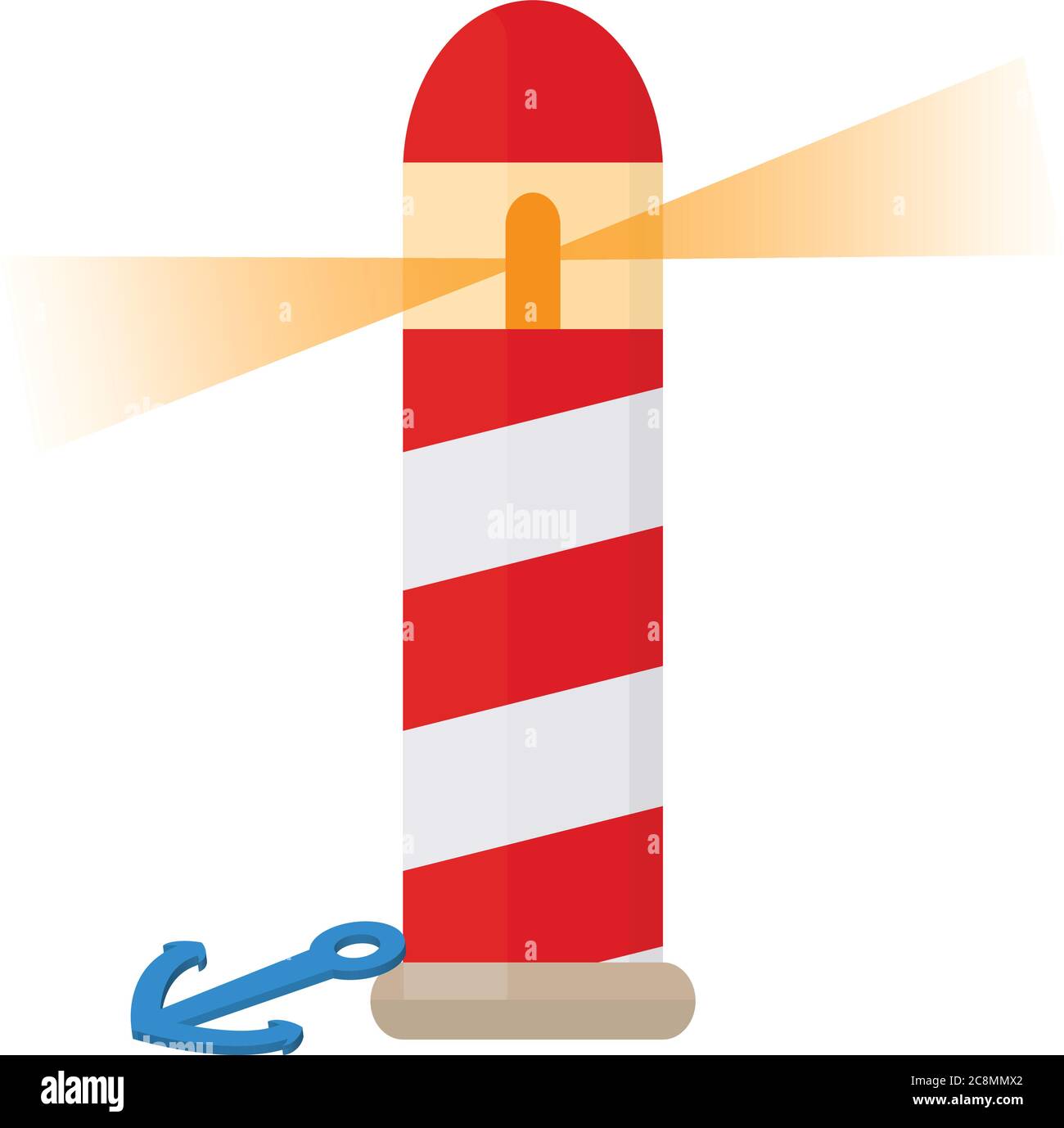 Blue anchor signal Stock Vector Images - Alamy