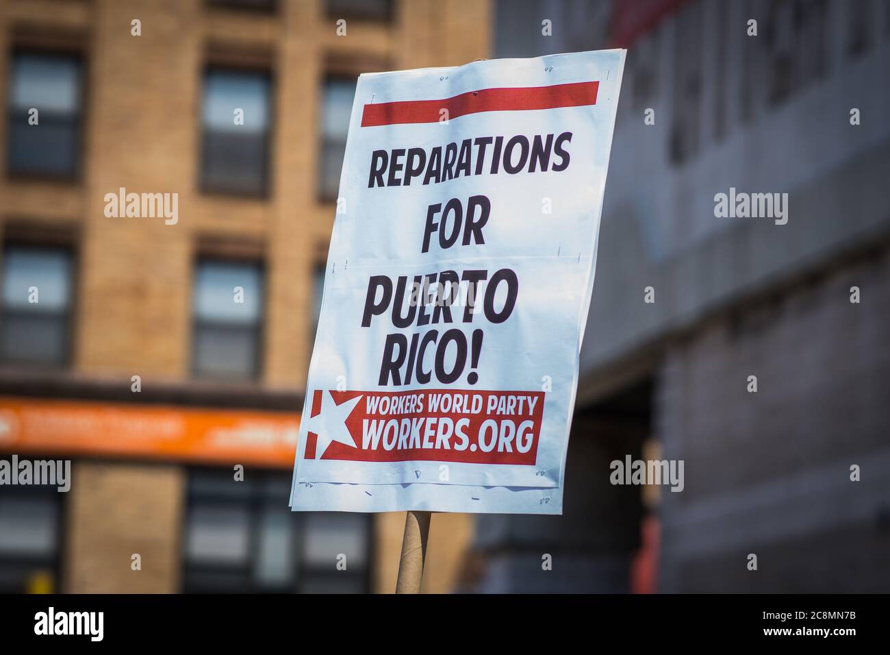 New York City, United States. 25th July, 2020. Pro Libertad-Free Puerto ...