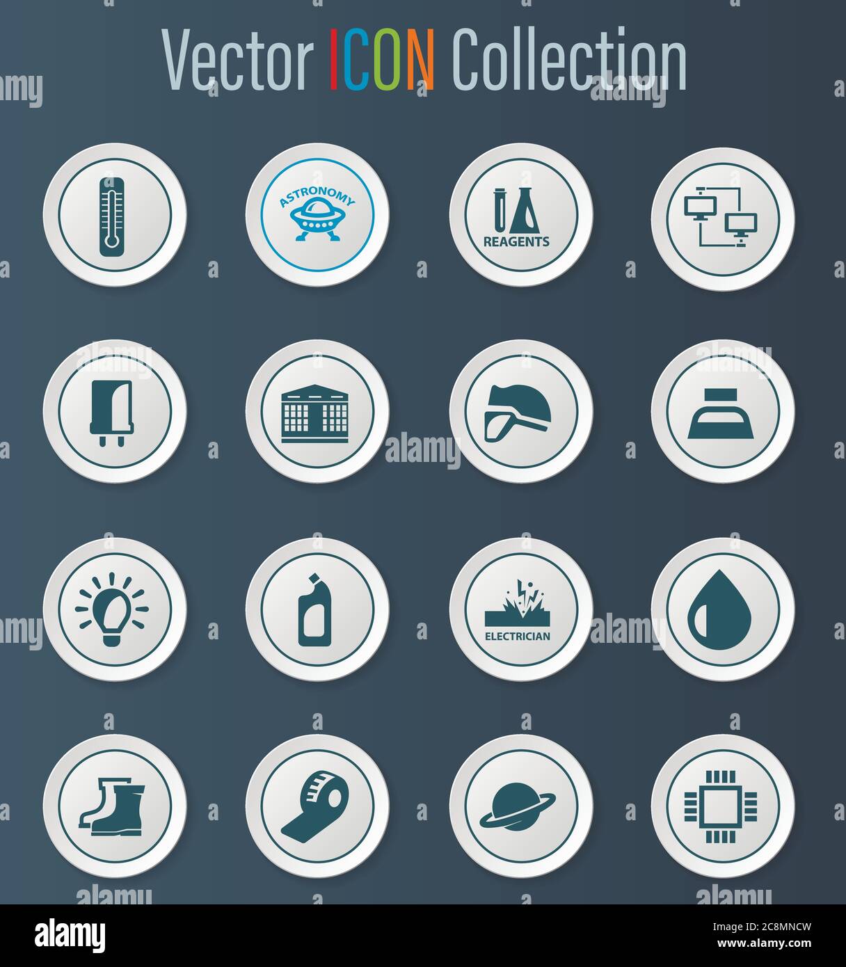 Courses school icons set Stock Vector Image & Art - Alamy