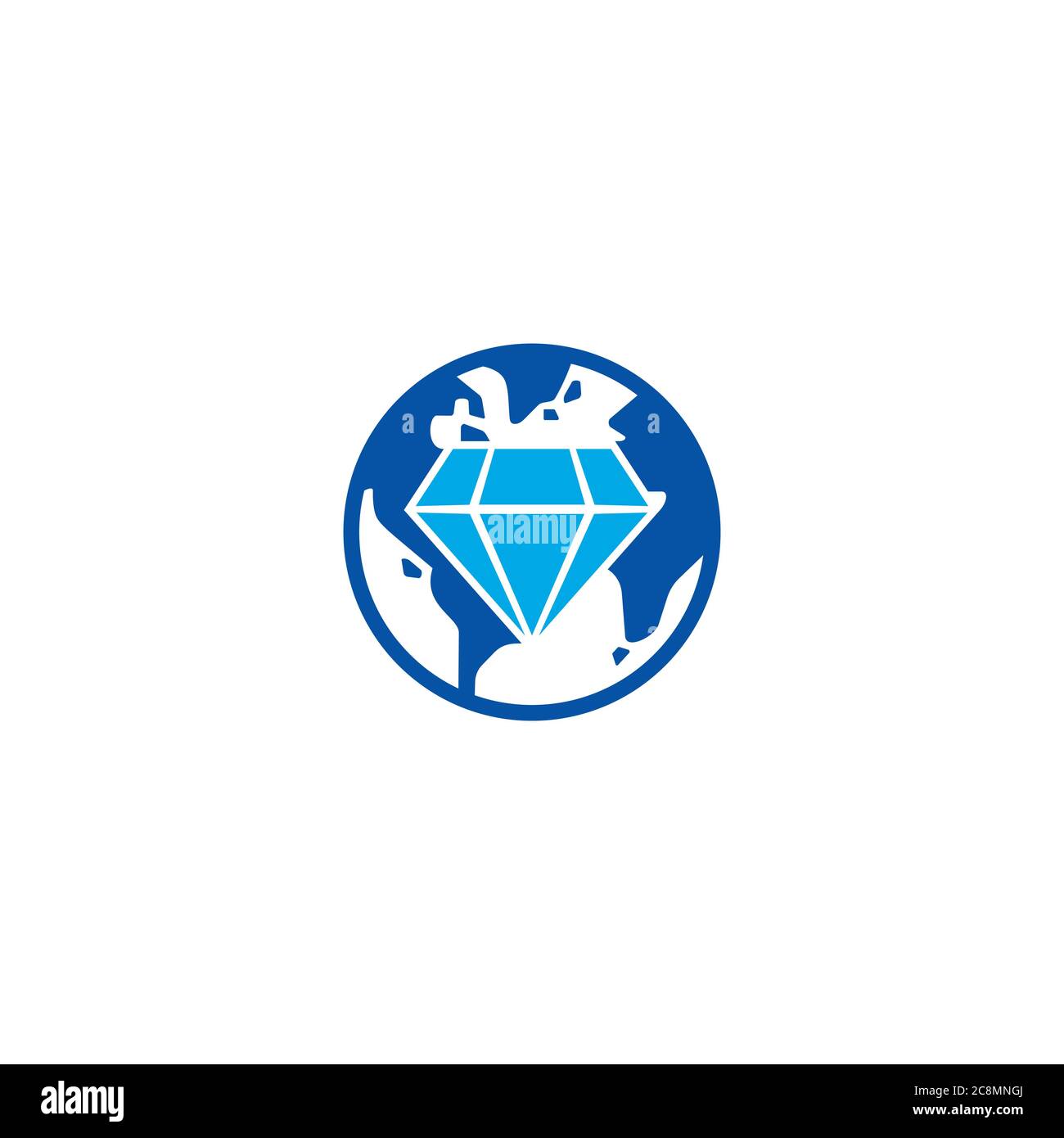 Diamond and Globe logo / icon design Stock Vector Image & Art - Alamy