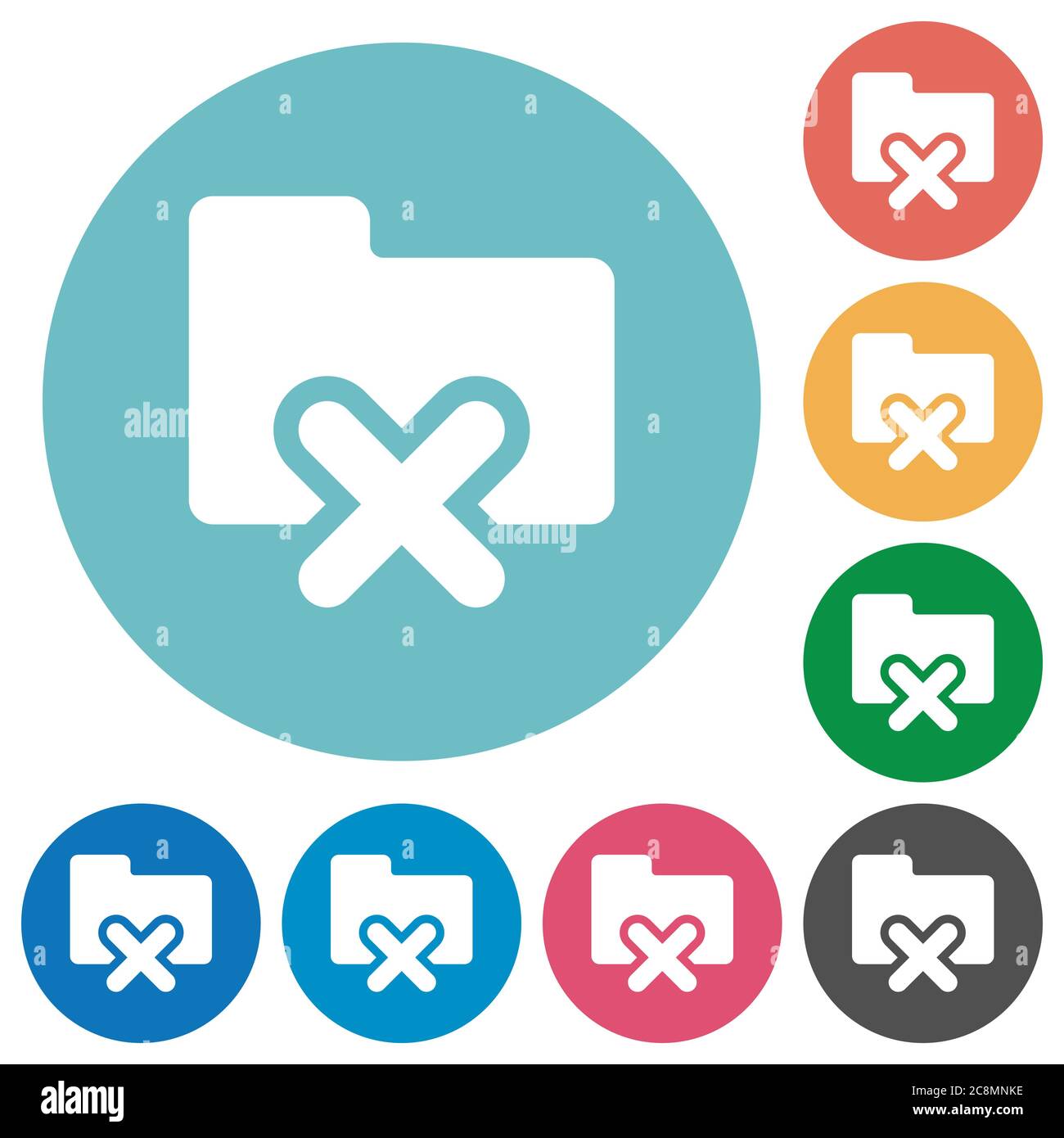 Red round cancel button on Stock Vector Images - Alamy