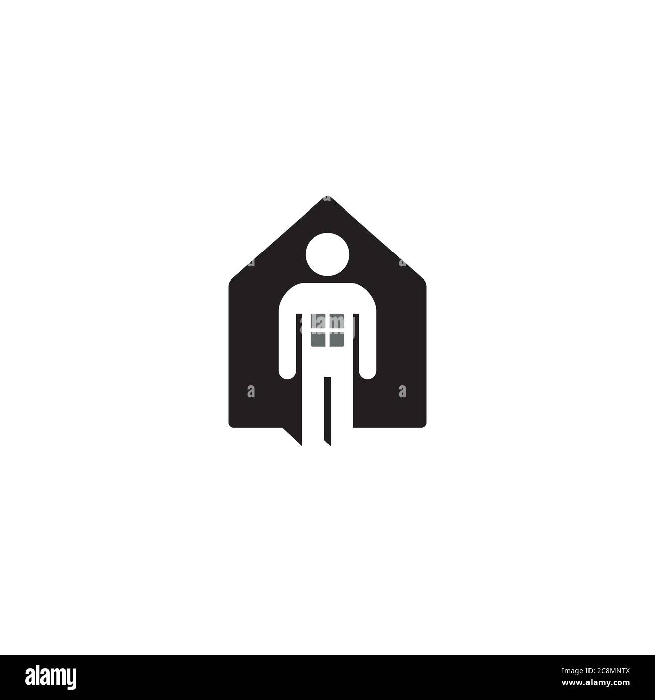 House and People logo / icon design Stock Vector Image & Art - Alamy