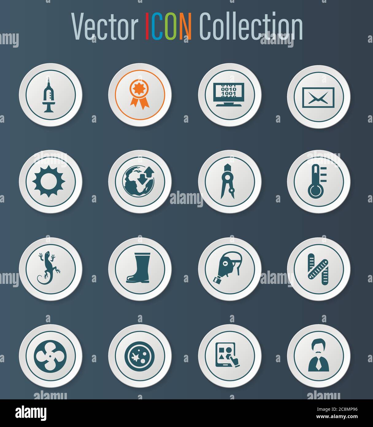 Courses school icons set Stock Vector Image & Art - Alamy