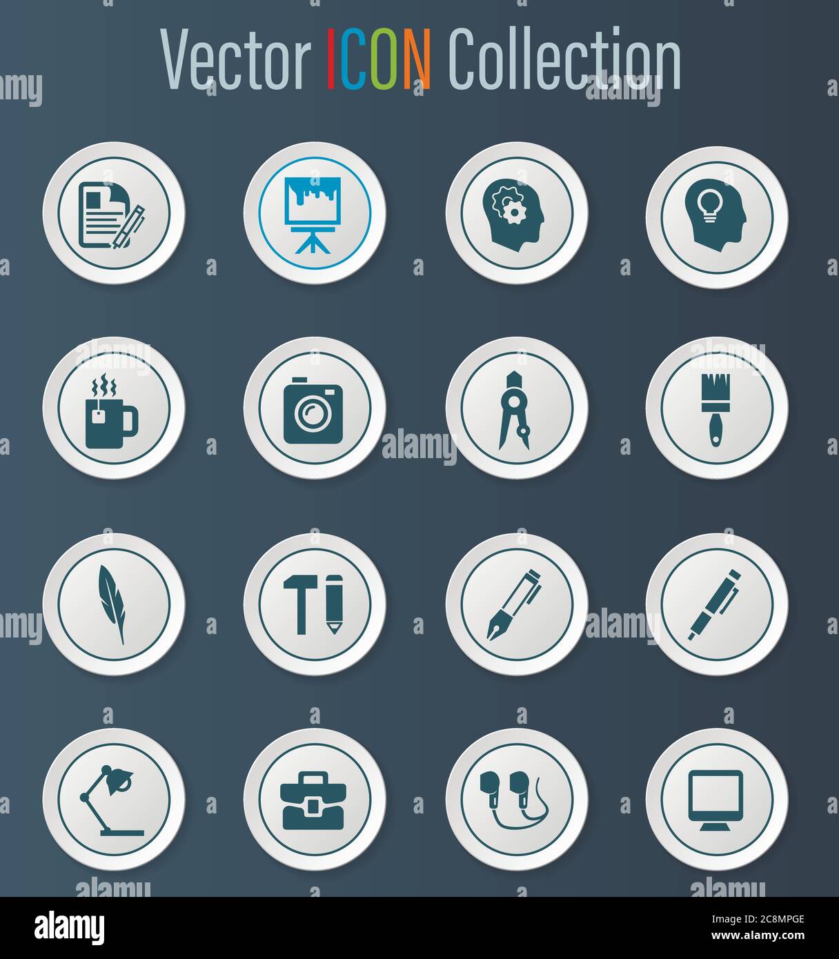 Creative process icons set Stock Vector Image & Art - Alamy