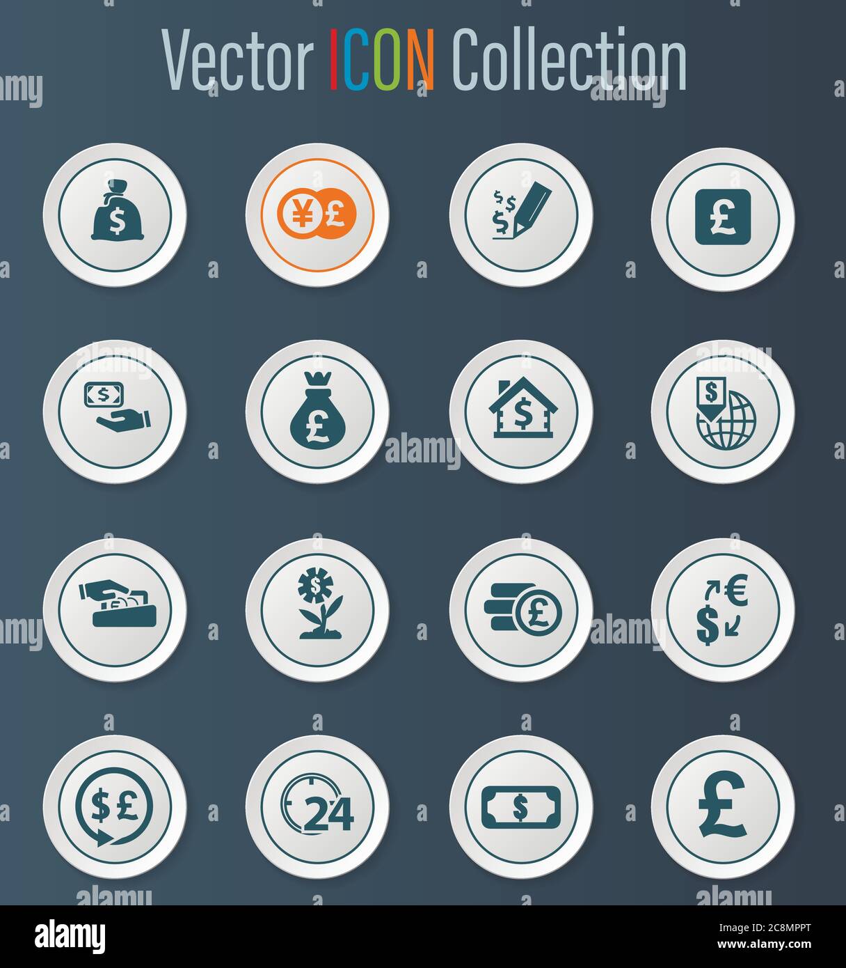 Currency exchange icons set Stock Vector Image & Art - Alamy