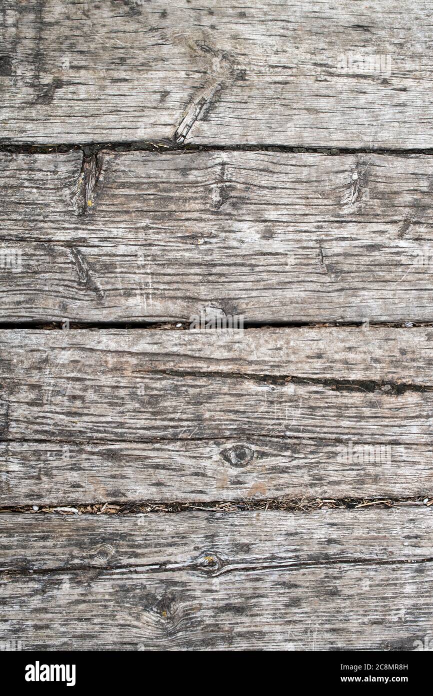 Weathered wood boards pattern Stock Photo - Alamy