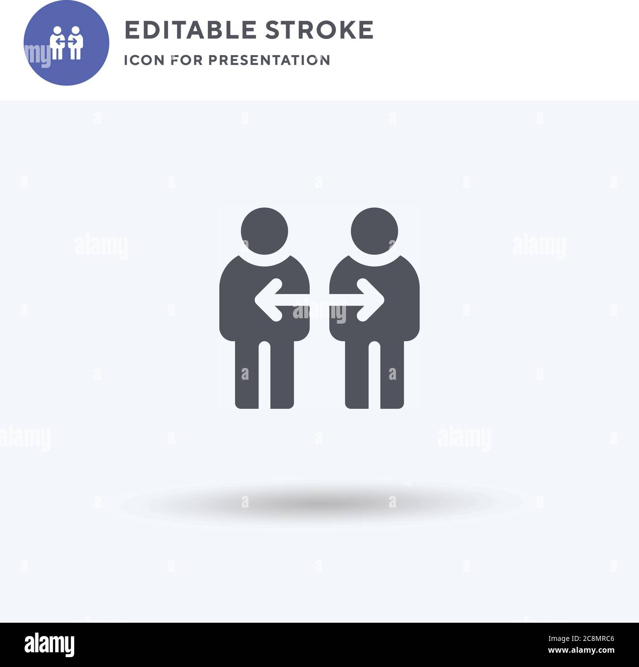 Cooperation icon vector, filled flat sign, solid pictogram isolated on ...