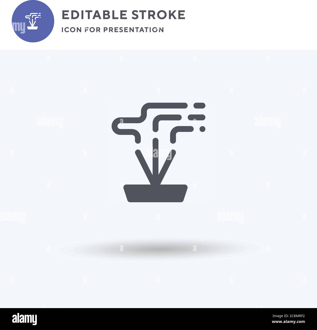 Incense icon vector, filled flat sign, solid pictogram isolated on ...