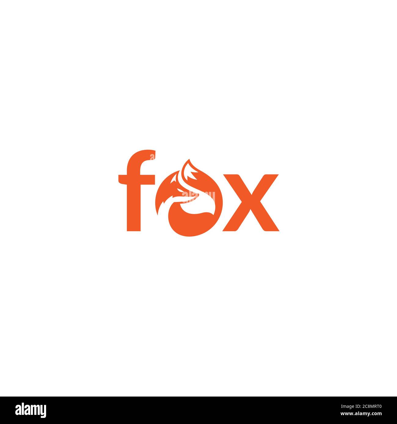 a simple Fox wordmark logo design Stock Vector Image & Art - Alamy