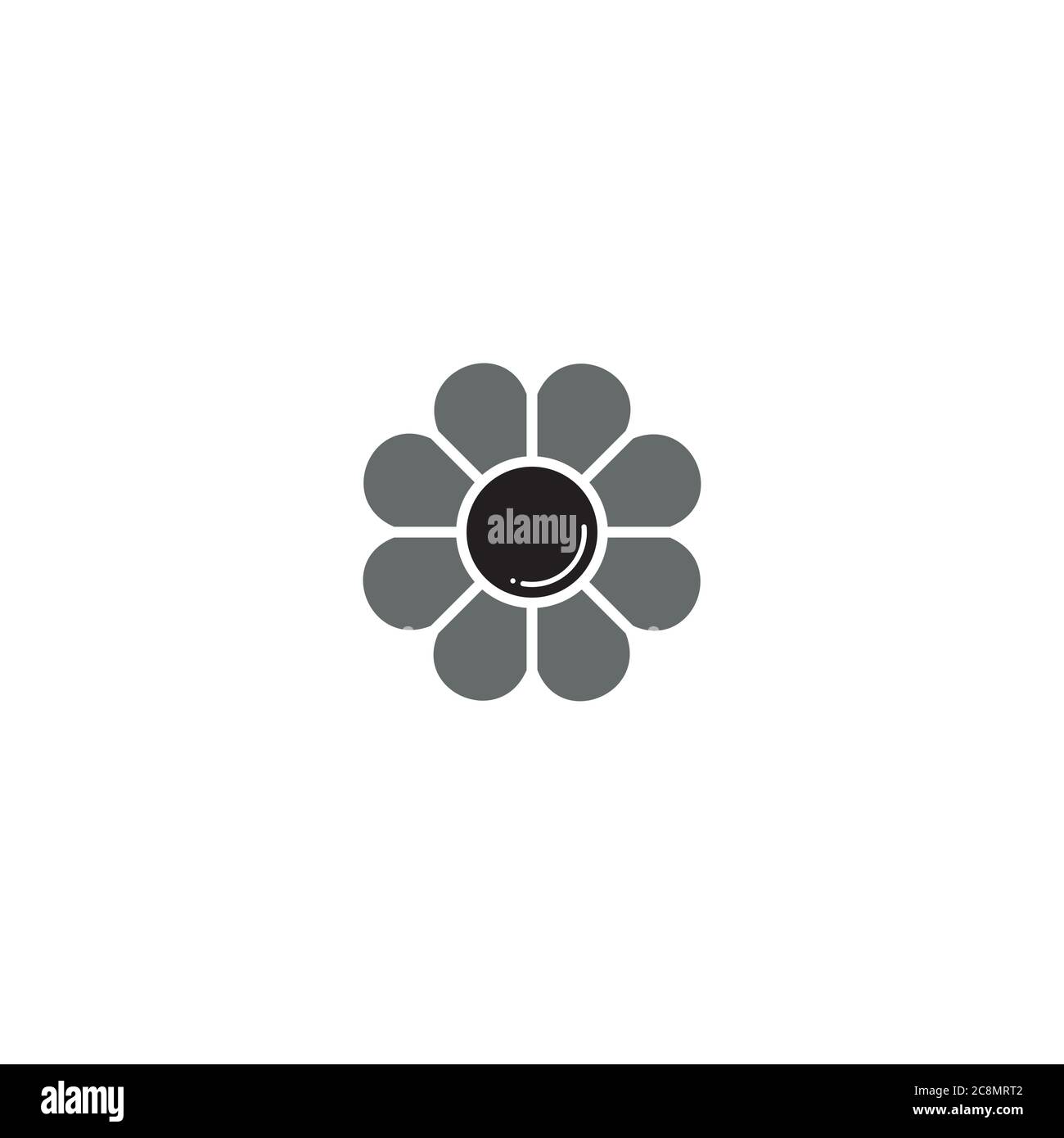 a simple Flower logo / icon design Stock Vector Image & Art - Alamy