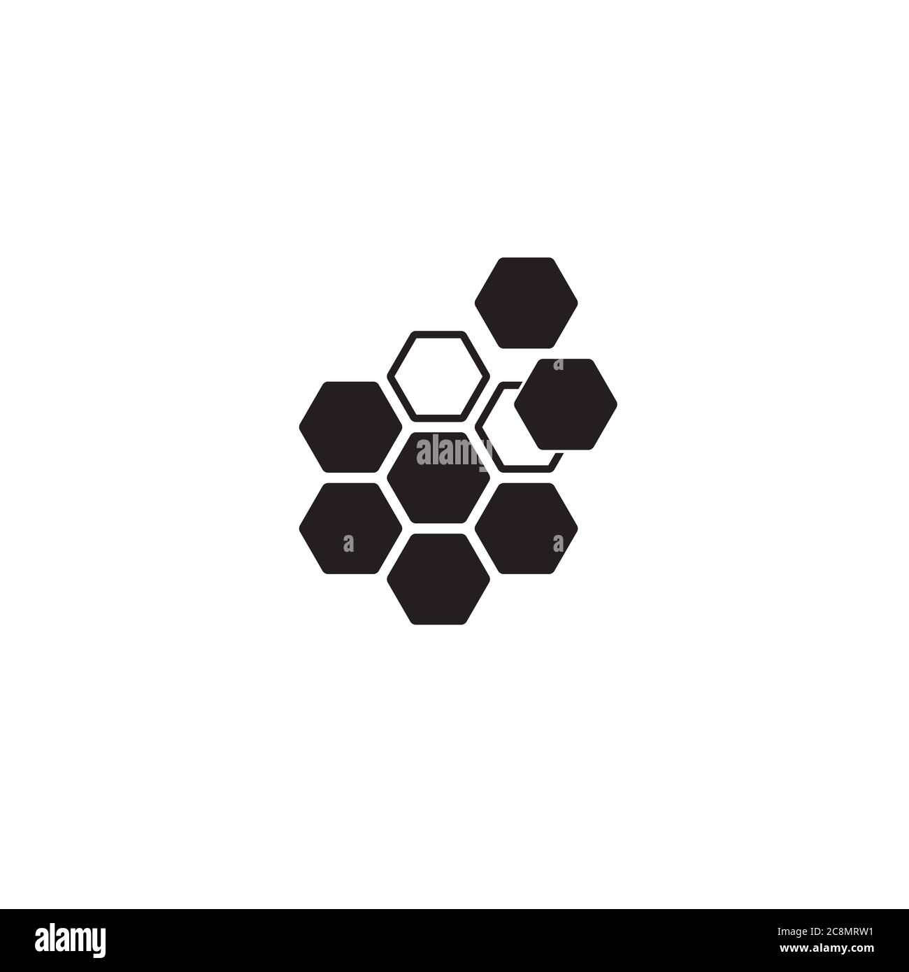 Group of Hexagons logo / icon design Stock Vector Image & Art - Alamy