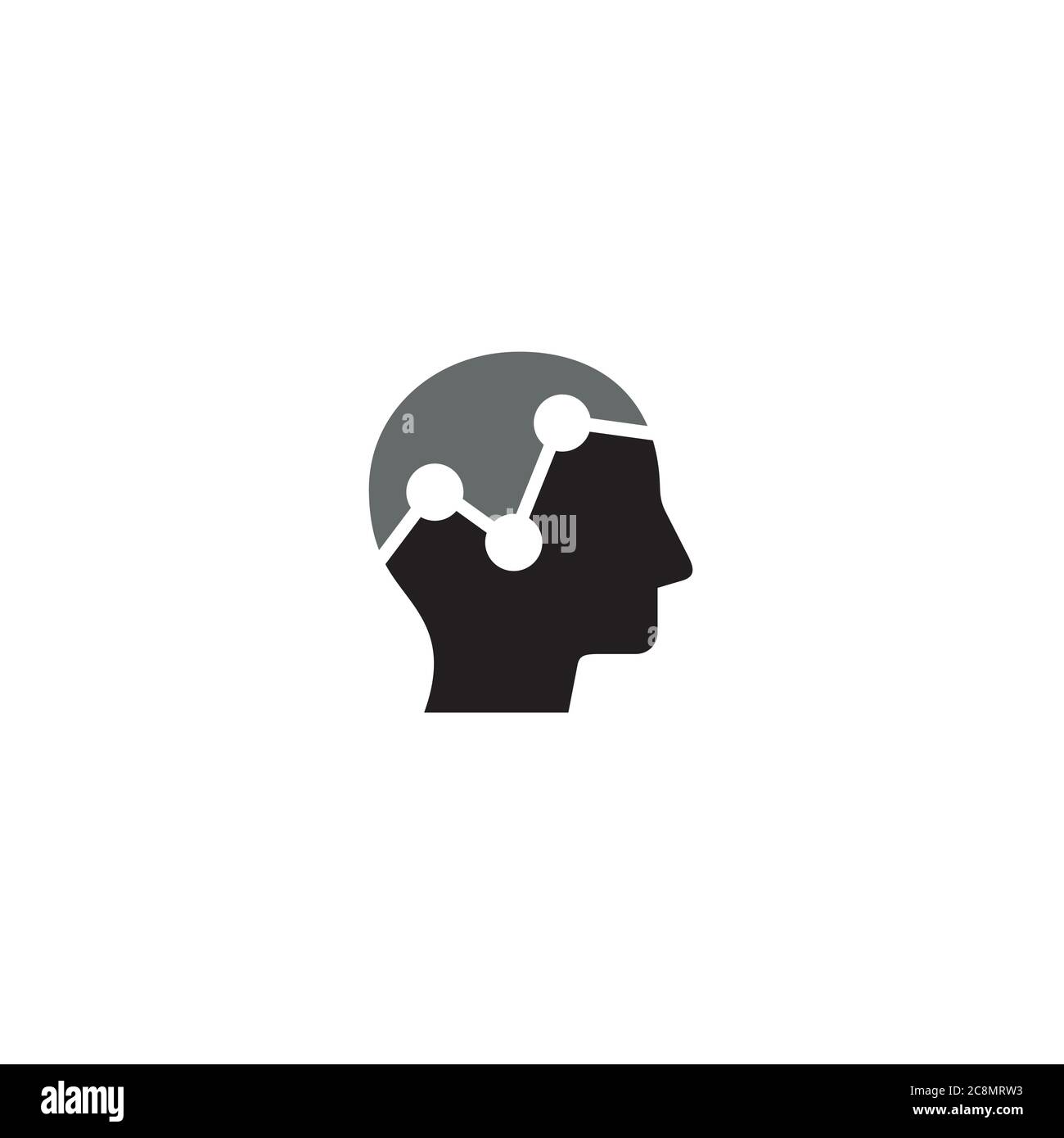 Human Head and Statistic logo / icon design Stock Vector Image & Art ...