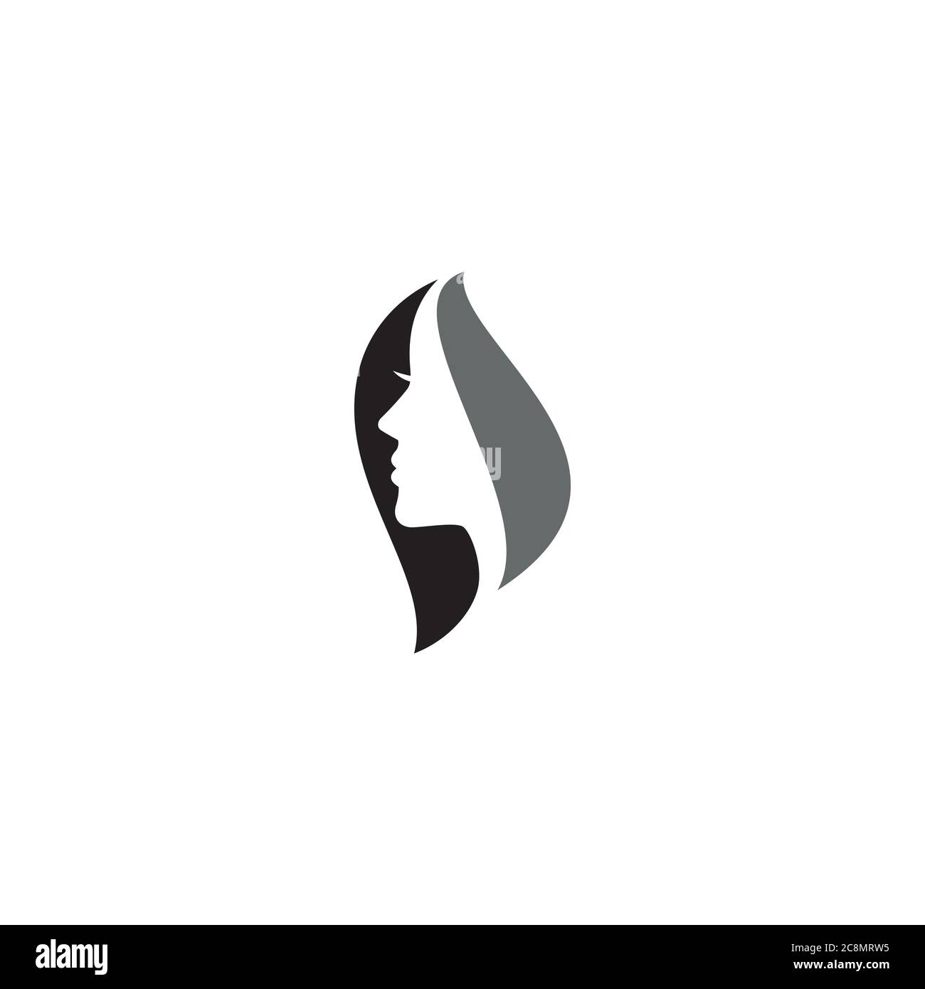 a simple Girl logo icon design Stock Vector Image Art Alamy