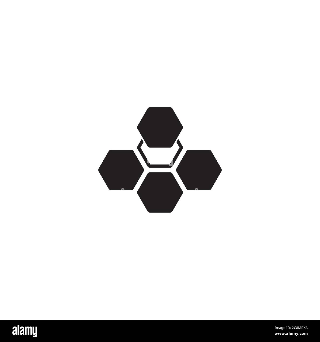 Group of Hexagons logo / icon design Stock Vector Image & Art - Alamy