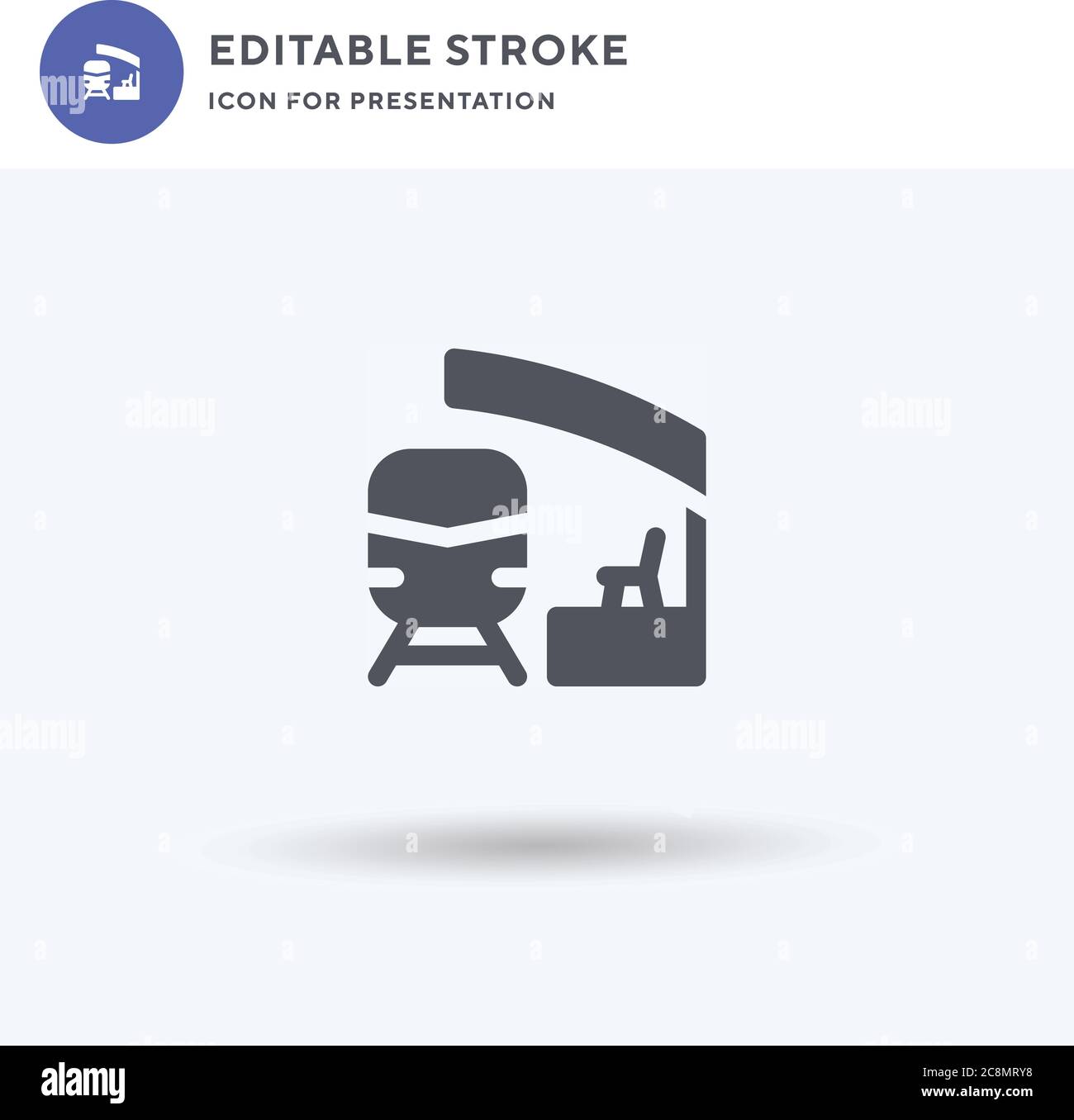 Railway Station icon vector, filled flat sign, solid pictogram isolated ...