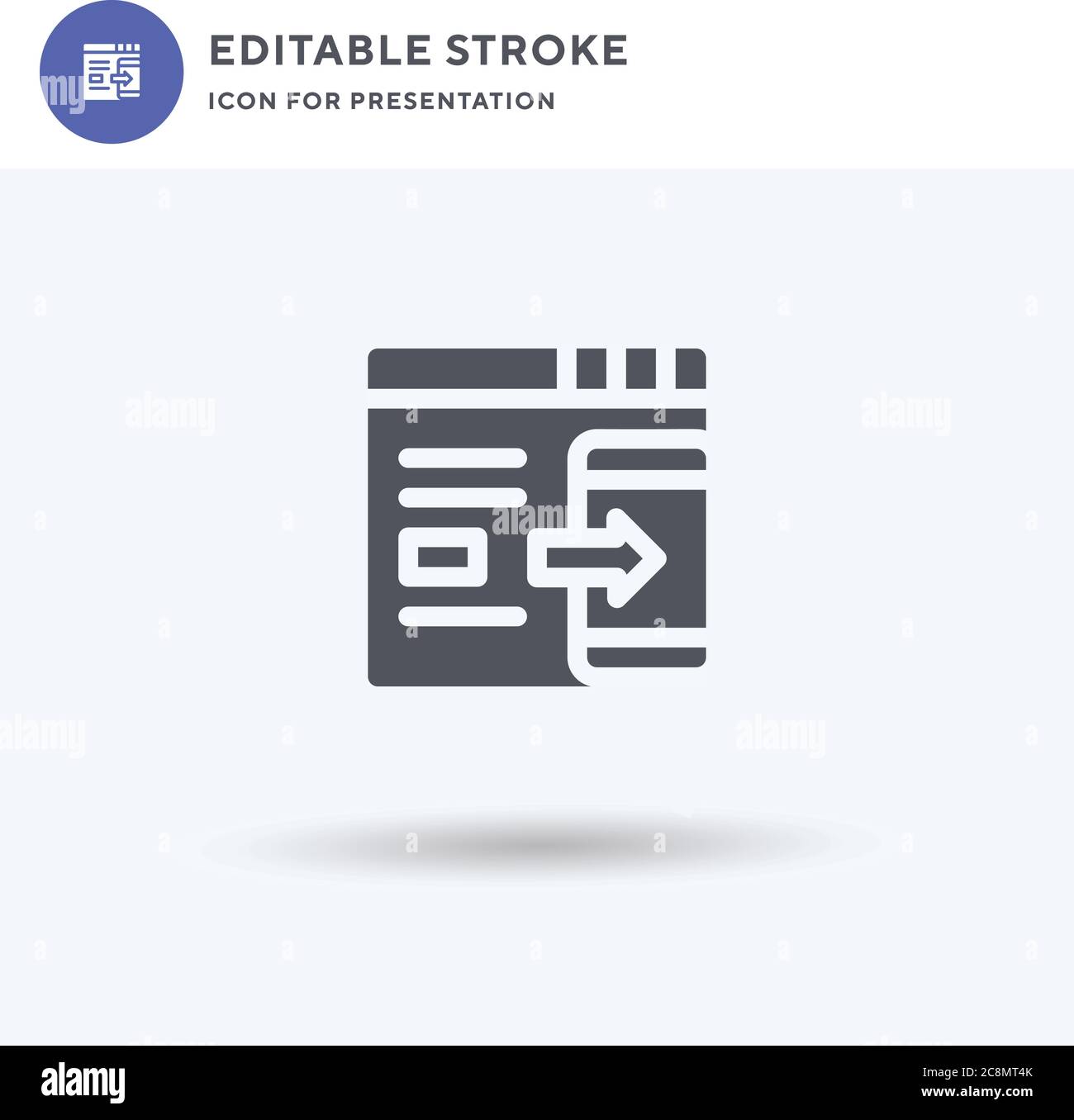 Shrink icon vector, filled flat sign, solid pictogram isolated on white ...