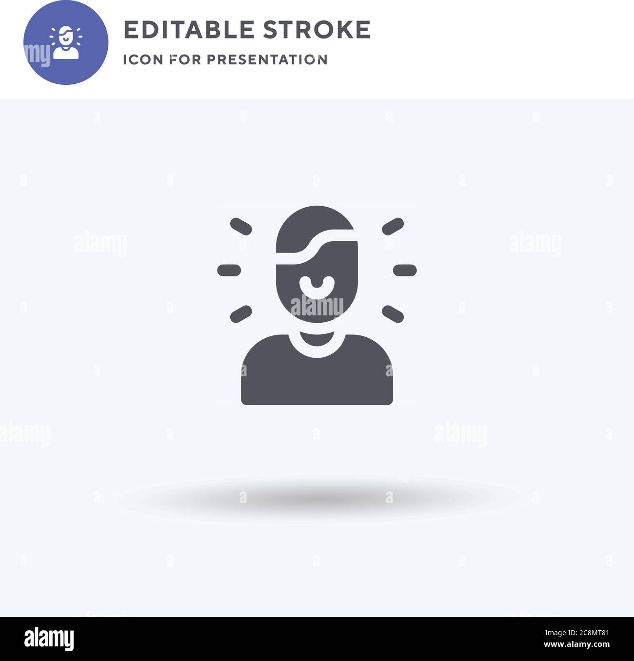 Influencer icon vector, filled flat sign, solid pictogram isolated on ...