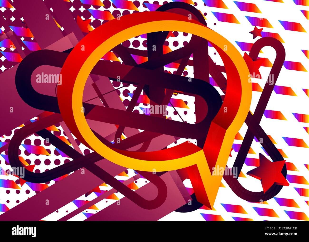 Abstract futuristic background with comic book and other gradient ...