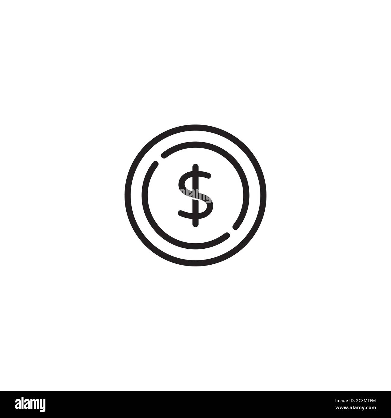 American dollars icon simple hi-res stock photography and images - Alamy