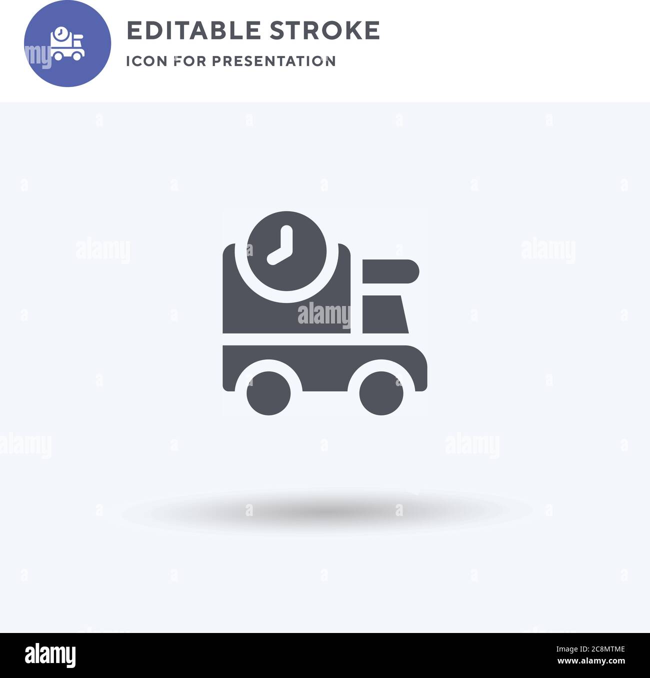 Fast Delivery icon vector, filled flat sign, solid pictogram isolated ...