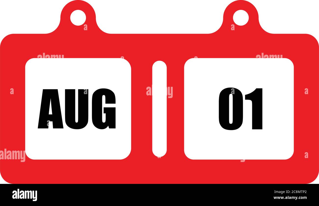 Aug calendar Stock Vector Images - Alamy