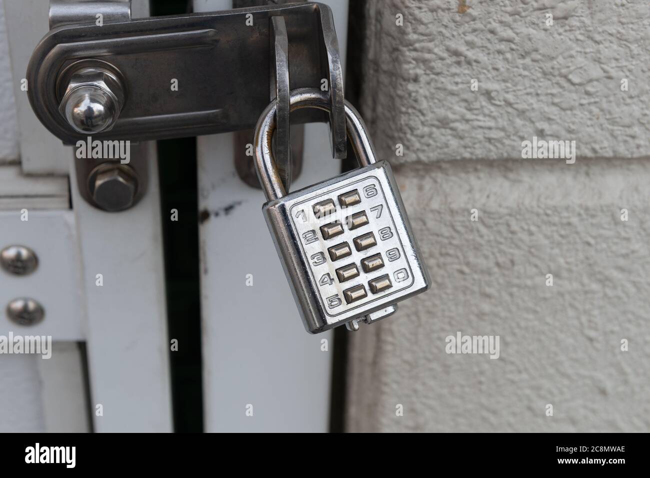 Closed metal lock door security protection padlock,combination lock ...