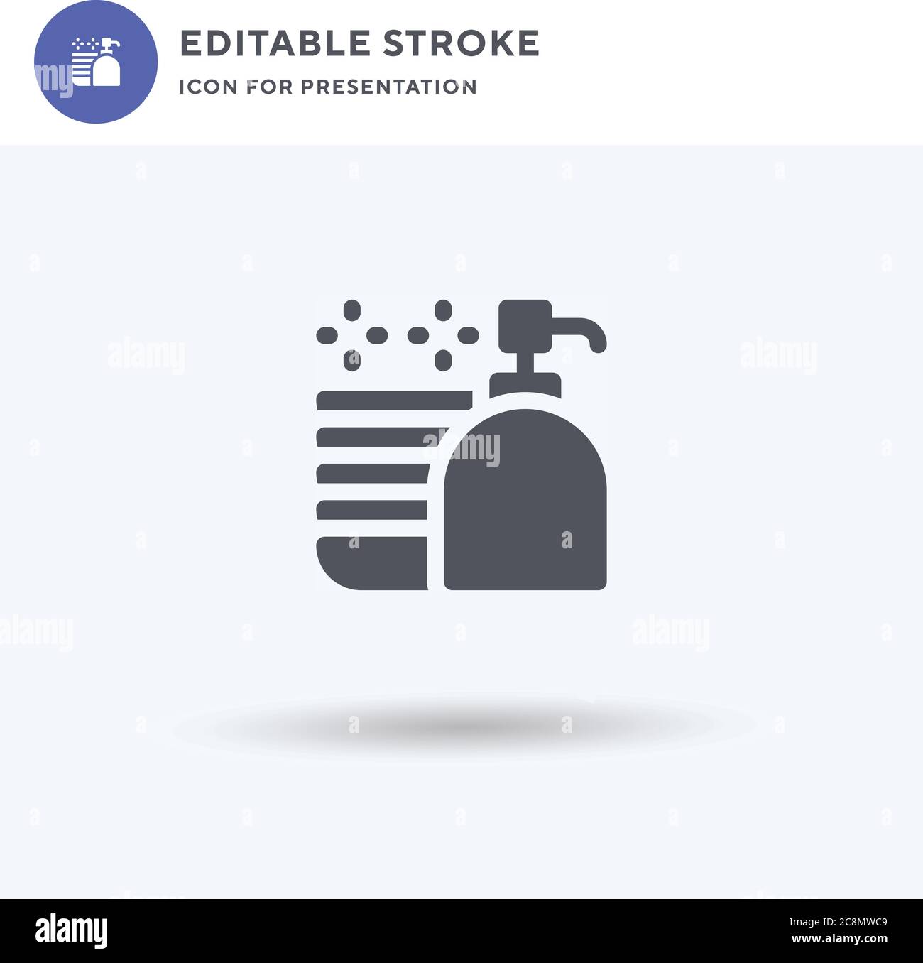 Dish Washing icon vector, filled flat sign, solid pictogram isolated on ...