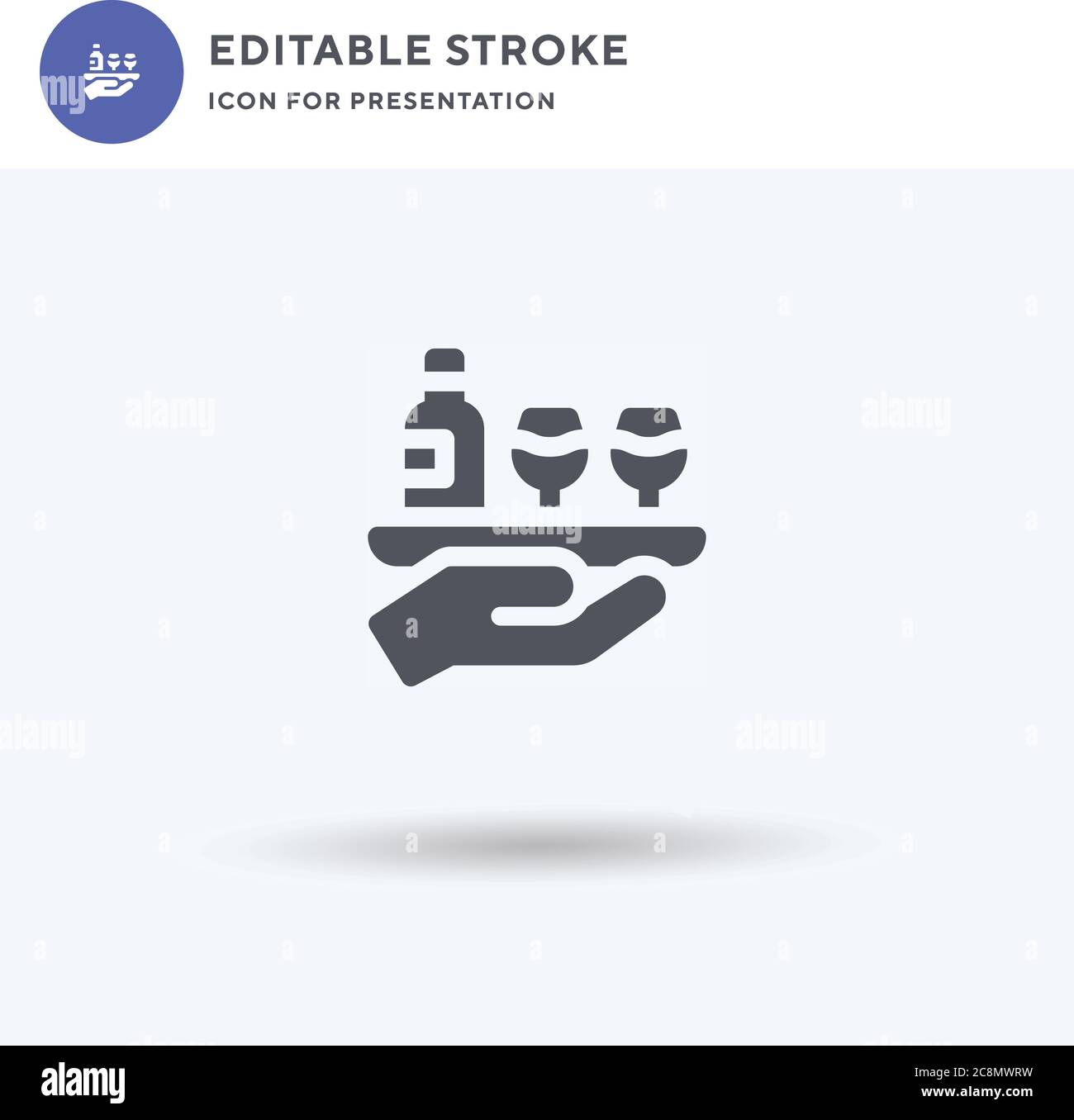 Serve icon vector, filled flat sign, solid pictogram isolated on white ...