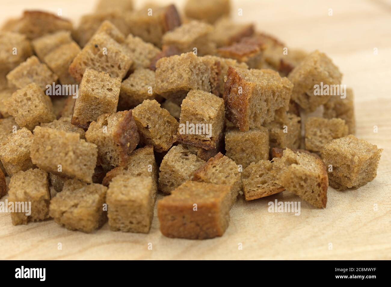 Crispy bread cubes hi-res stock photography and images - Alamy