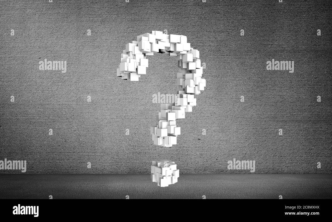 With question mark sign inside 3d hi-res stock photography and images ...