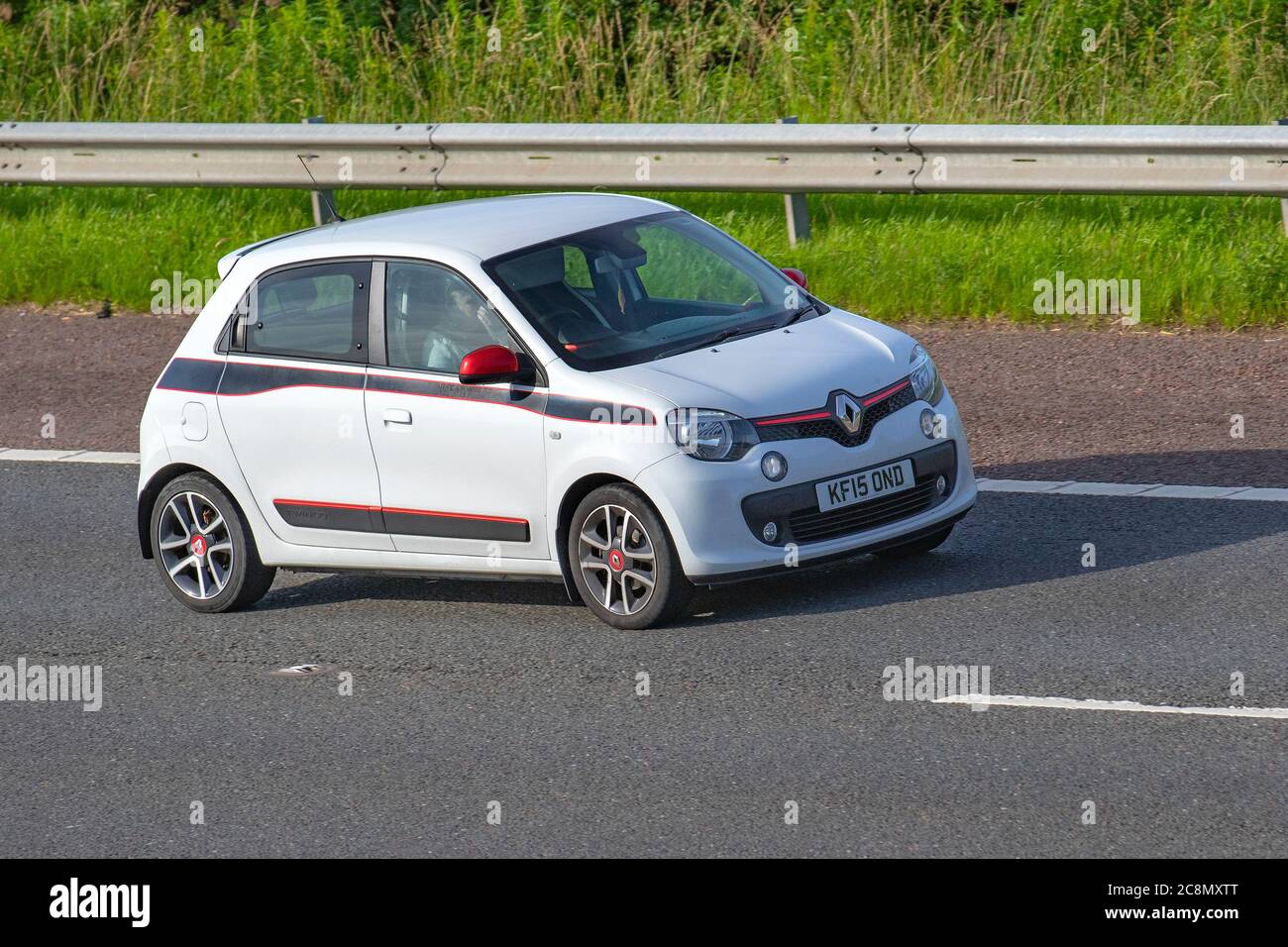 2015 white Renault Twingo Dynamique S NRG TC; Vehicular traffic moving ...