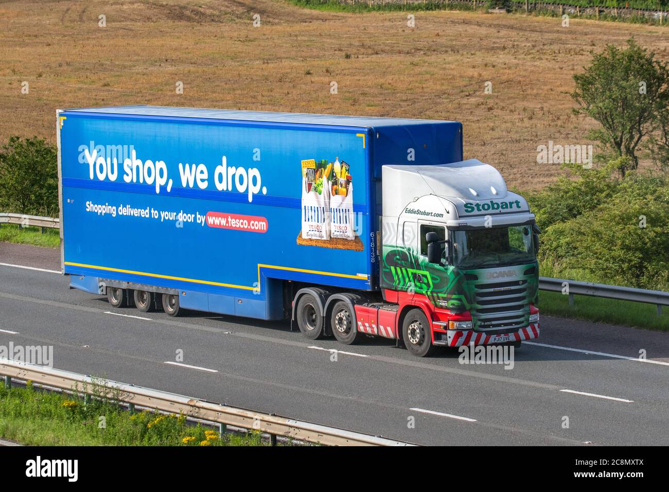 Tesco Haulage delivery trucks, lorry, transportation, Stobart truck ...