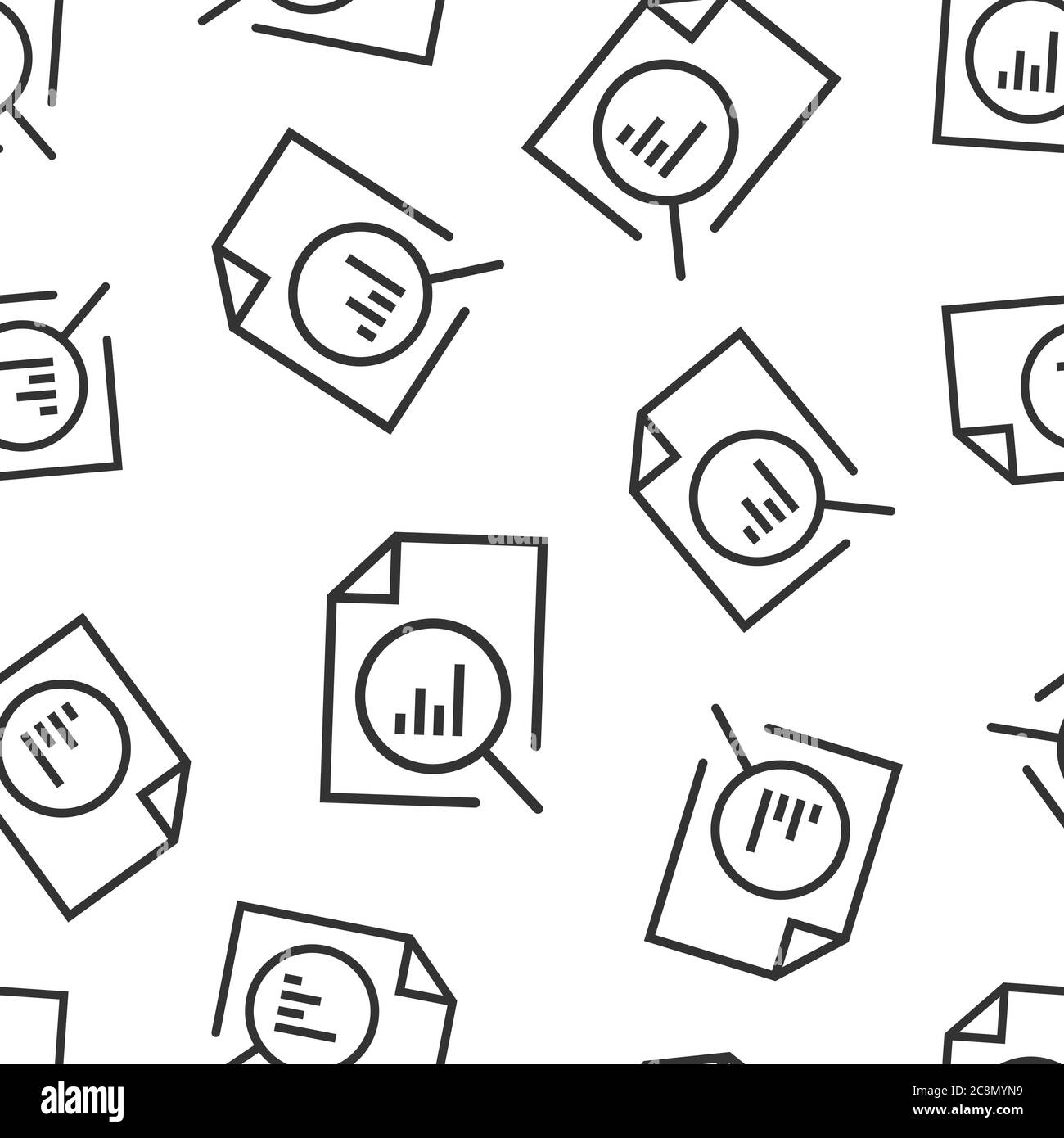 Financial statement icon in flat style. Result vector illustration on ...