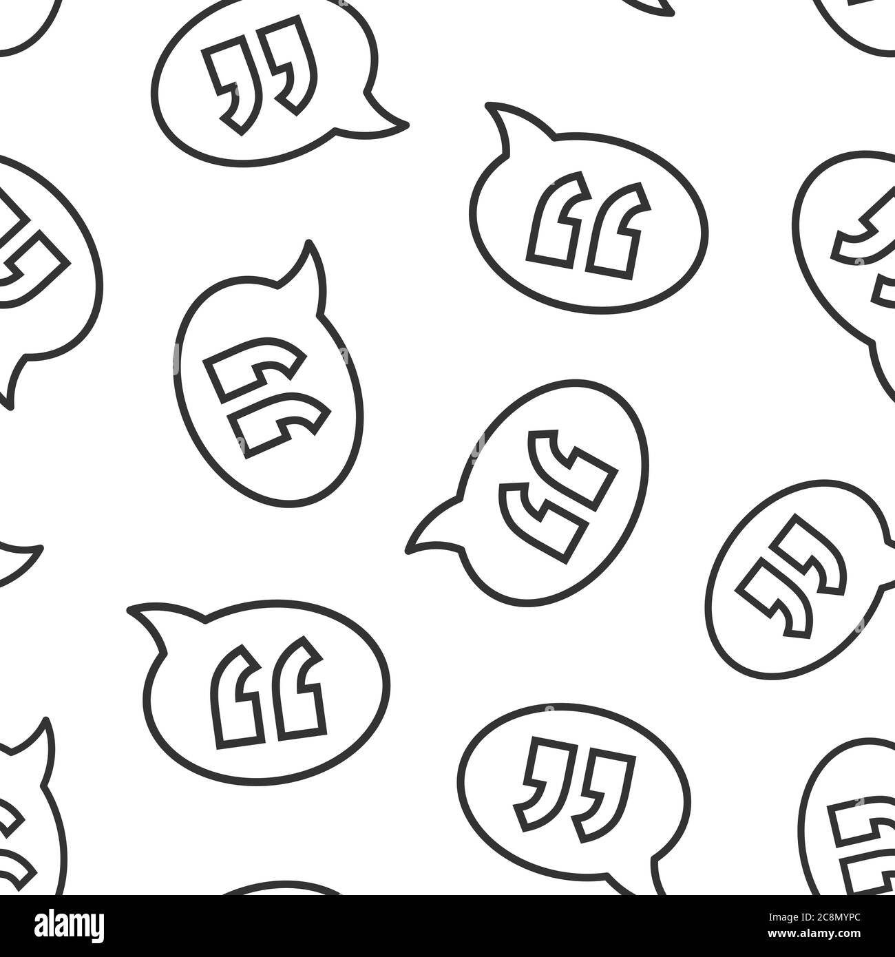 Speak chat icon in flat style. Speech bubble vector illustration on ...