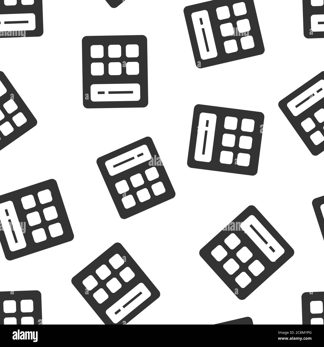 Calculator icon in flat style. Calculate vector illustration on white ...
